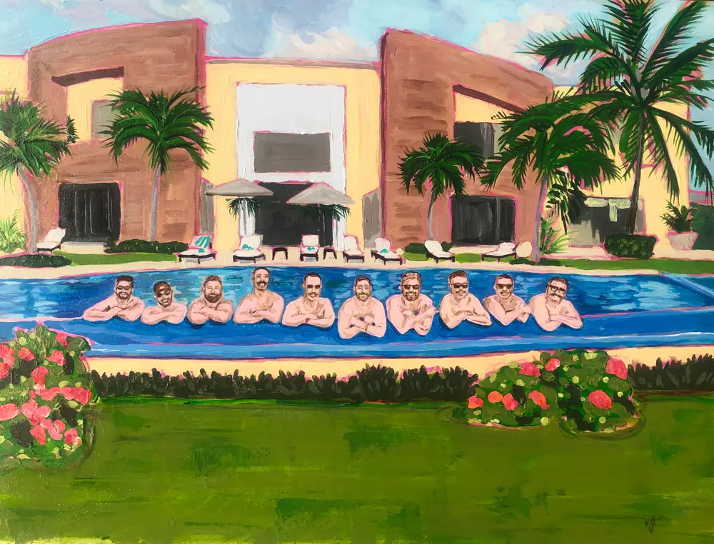 Pool Guys by Alli van Gruen - Peggy