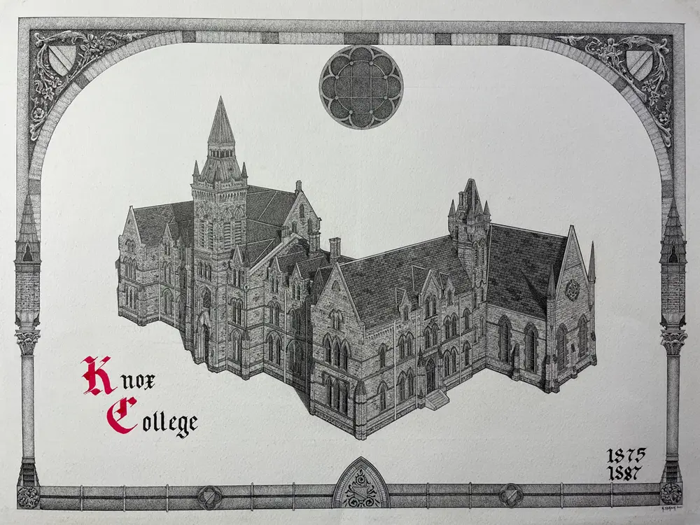Knox College: Perspective View by Nick Shinbin - Peggy