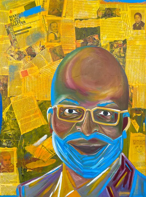 Symbolic Representation of James Rolling Jr. by Ligel Lambert - Peggy