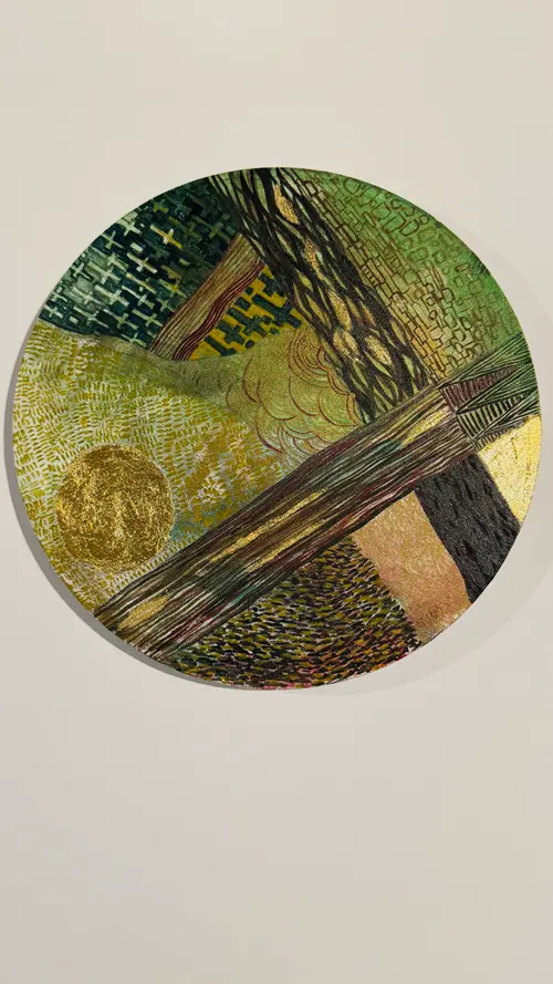 Sun ( 1/2) Part of Sun and Moon Diptych by Beverley Devonish - Peggy