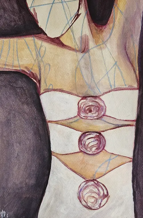 Three White Roses by Amy Tiffany Hemingway - Peggy